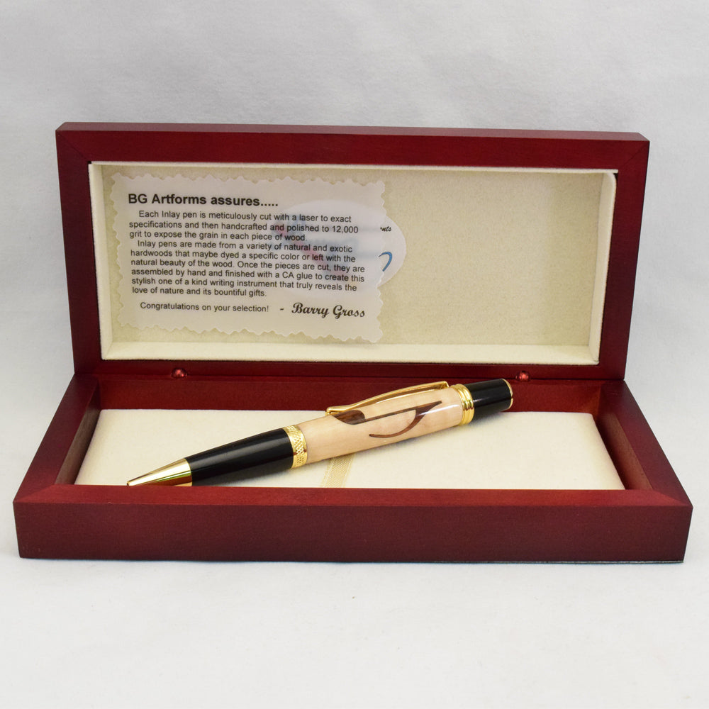 Inlay Musical Notes Ballpoint Twist Pen