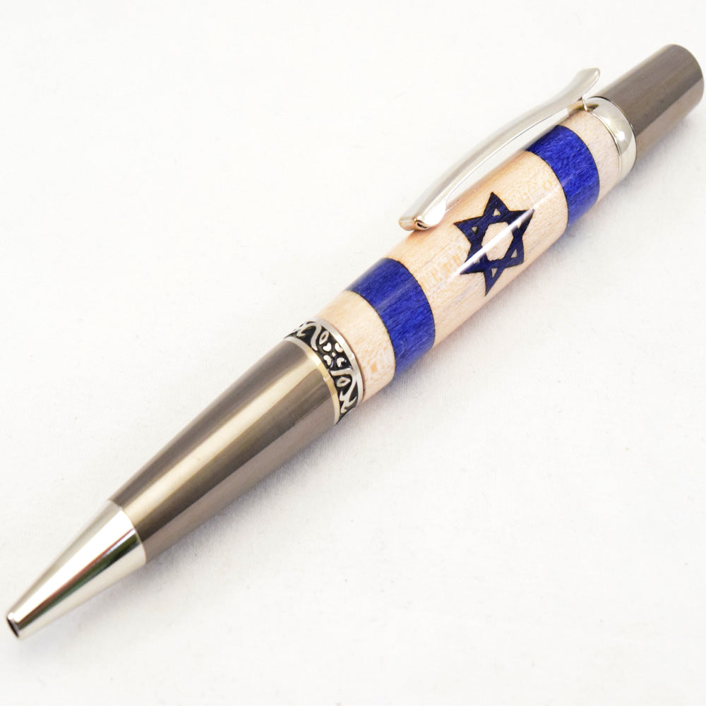 Inlay Israel Flag Ball Point